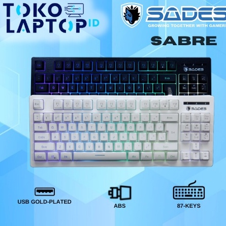 Jual Stok Baru Sades Sabre TKL RGB Wired Gaming Keyboard | Shopee Indonesia