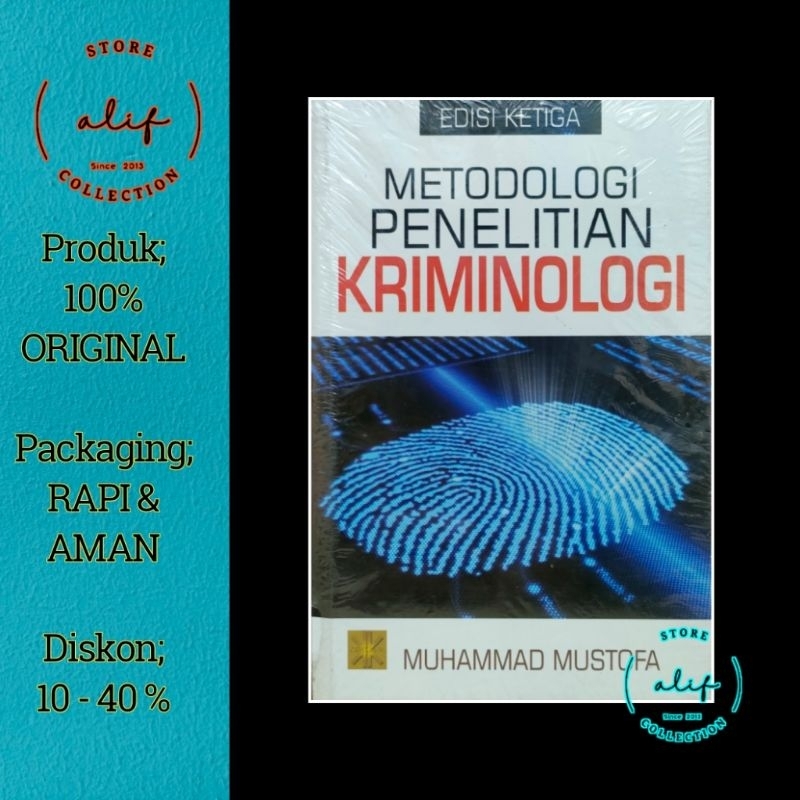 Jual METODOLOGI PENELITIAN KRIMINOLOGI / Edisi Ketiga - MUHAMMAD MUSTOFA | Shopee Indonesia