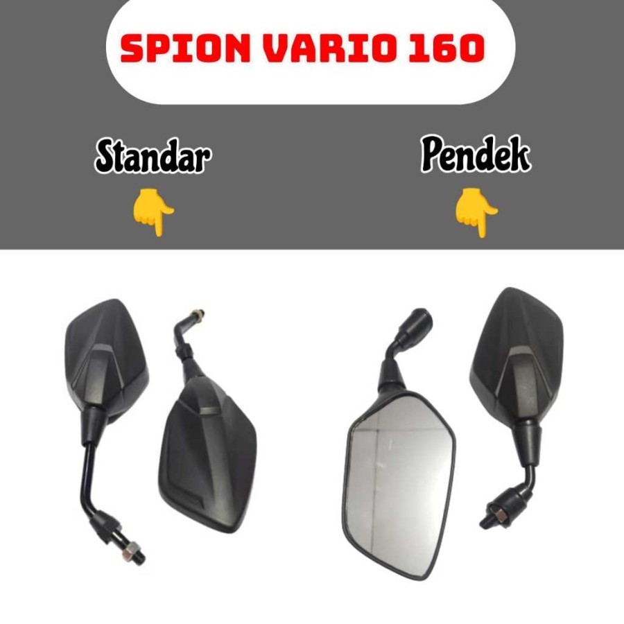 Jual Spion Honda Standar Model ADV Spion Vario 125 160 Standar Sepasang ...