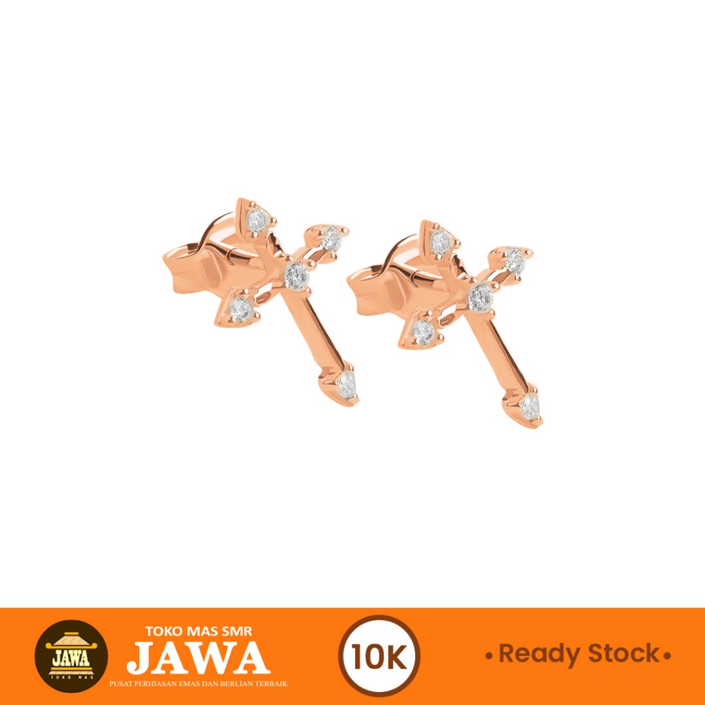 Jual Tindik Emas Salib Peter Kadar 10 Karat Toko Mas Jawa | Shopee ...