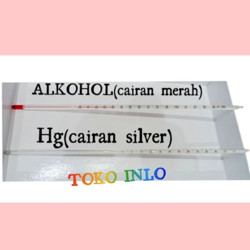 Jual Termometer Air Raksa / thermometer Alkohol berbagai ukuran ...
