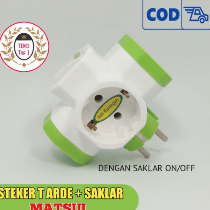 Jual Harga Terbaik Waktu Terbatas STEKER T ARDE SAKLAR LUBANG 3 matsui ...