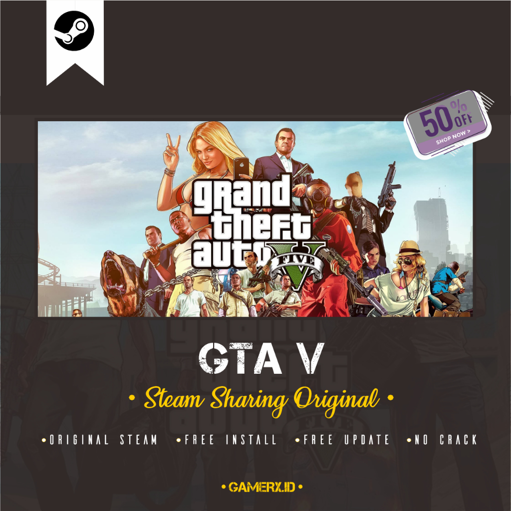 Jual GRAND THEFT AUTO V STEAM ORIGINAL + UPDATE TERBARU | Shopee Indonesia