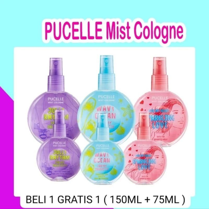 Jual [BELI1GRATIS1]Pucelle mist cologne series 150 ml | Shopee Indonesia
