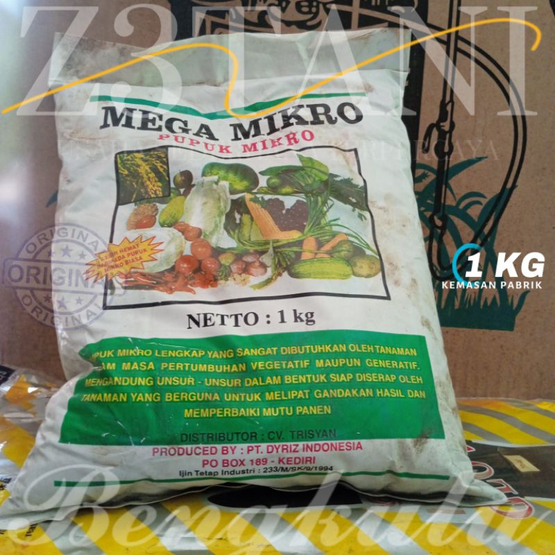 Jual MEGA MIKRO 1 Kg Pupuk Mikro Lengkap Untuk Semua Tanaman | Shopee ...