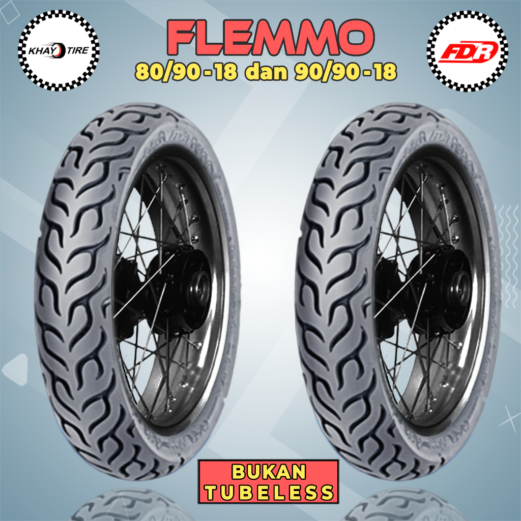 Jual Paket FDR FLEMMO 80/90 + 90/90 Ring 18 Non Tubeless - Ban Motor RX ...