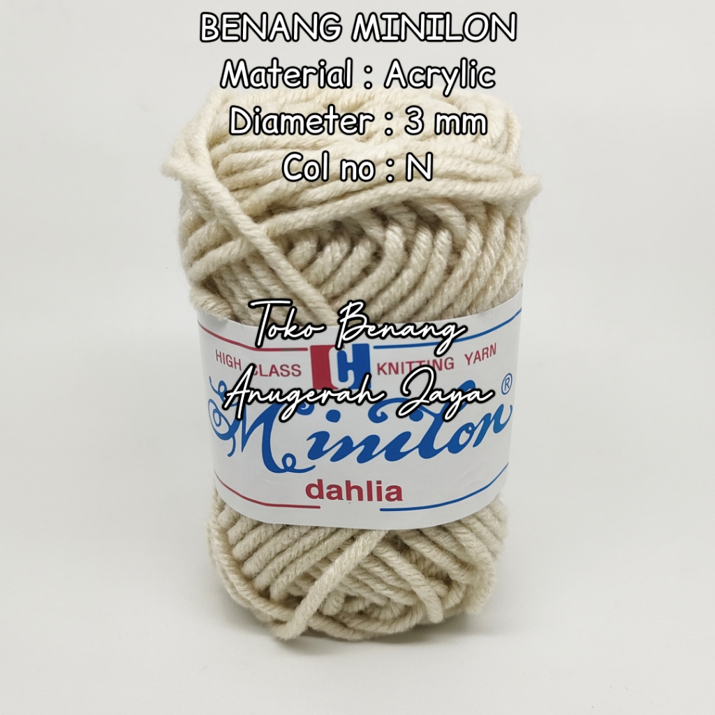 Jual Benang Rajut Karpet / Benang Wol Besar / Benang Minilon Kode N ...