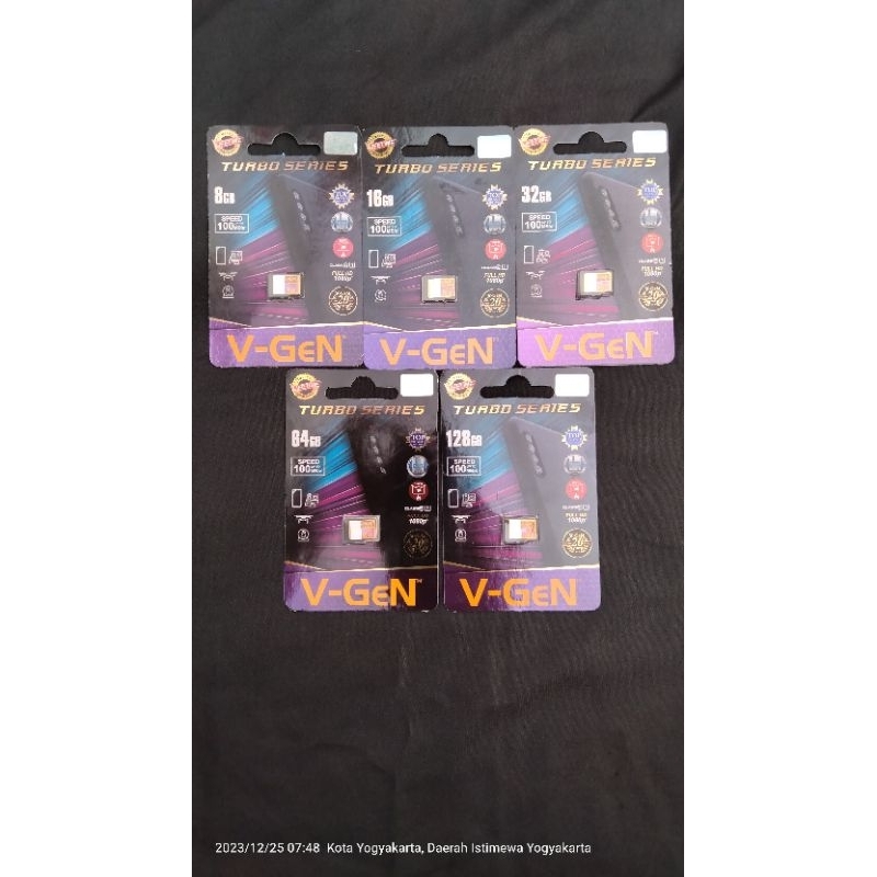 Jual V-GeN Micro SD 8GB 16GB 32GB 64GB 128GB Turbo series CLASS 10 ...