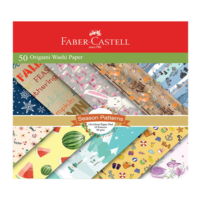 Jual Faber Castell Origami / Washi Paper /SEASON PATTERNS 16x16cm ...