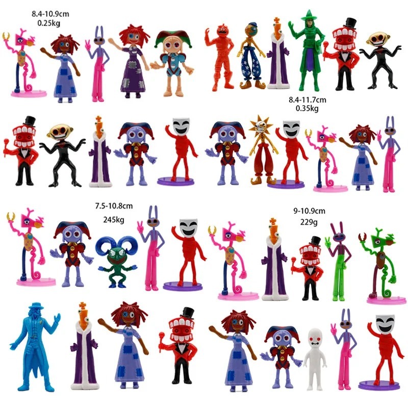 Jual Figure The Amazing Digital Circus Figure Pomni Jax Kinger set ...