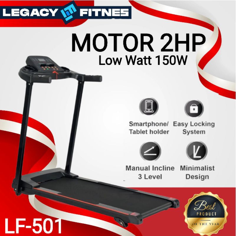 Jual Treadmill Elektrik Legacy LF 501 New Pino Motor 2 hp | Shopee ...