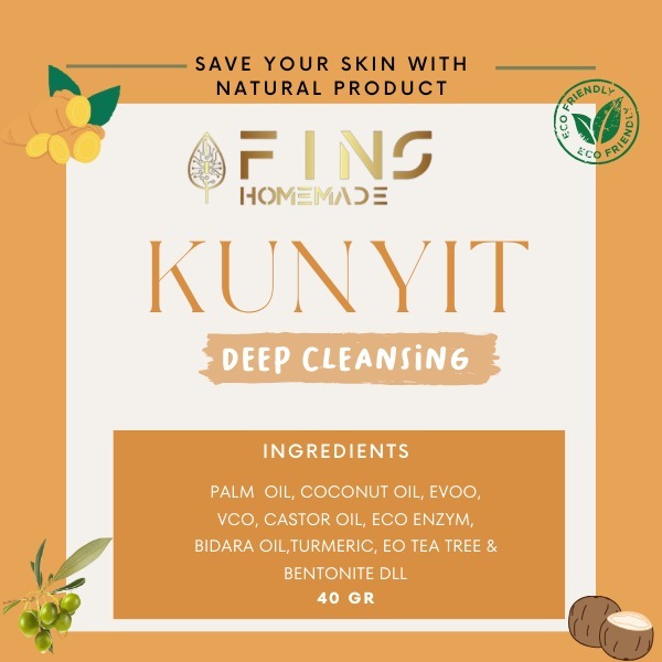 Jual Sabun Natural Fins Kunyit eco enzym| Fins Soap Turmeric | Shopee ...