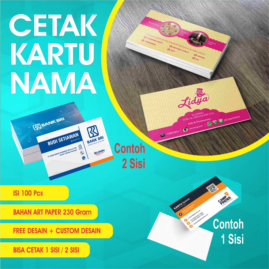 Jual Cetak Kartu Nama Custom | Shopee Indonesia