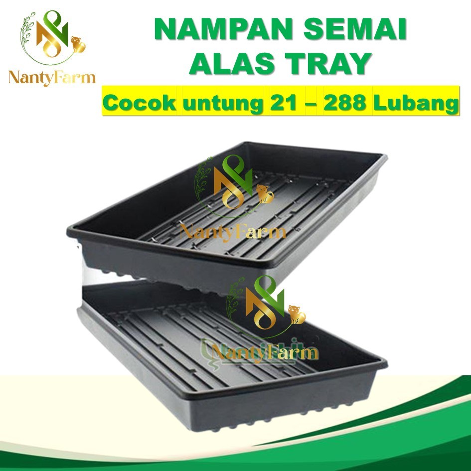 Jual Nampan Alas Tray Semai Traypot Hidroponik Baki Seedling - 1 pcs ...