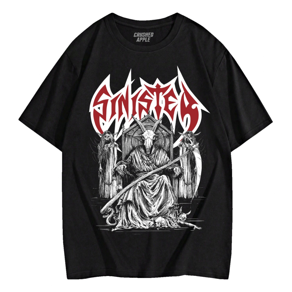 Jual SINISTER - Kaos Musik Band Metal T-shirt Premium Bahan Tebal 24s ...