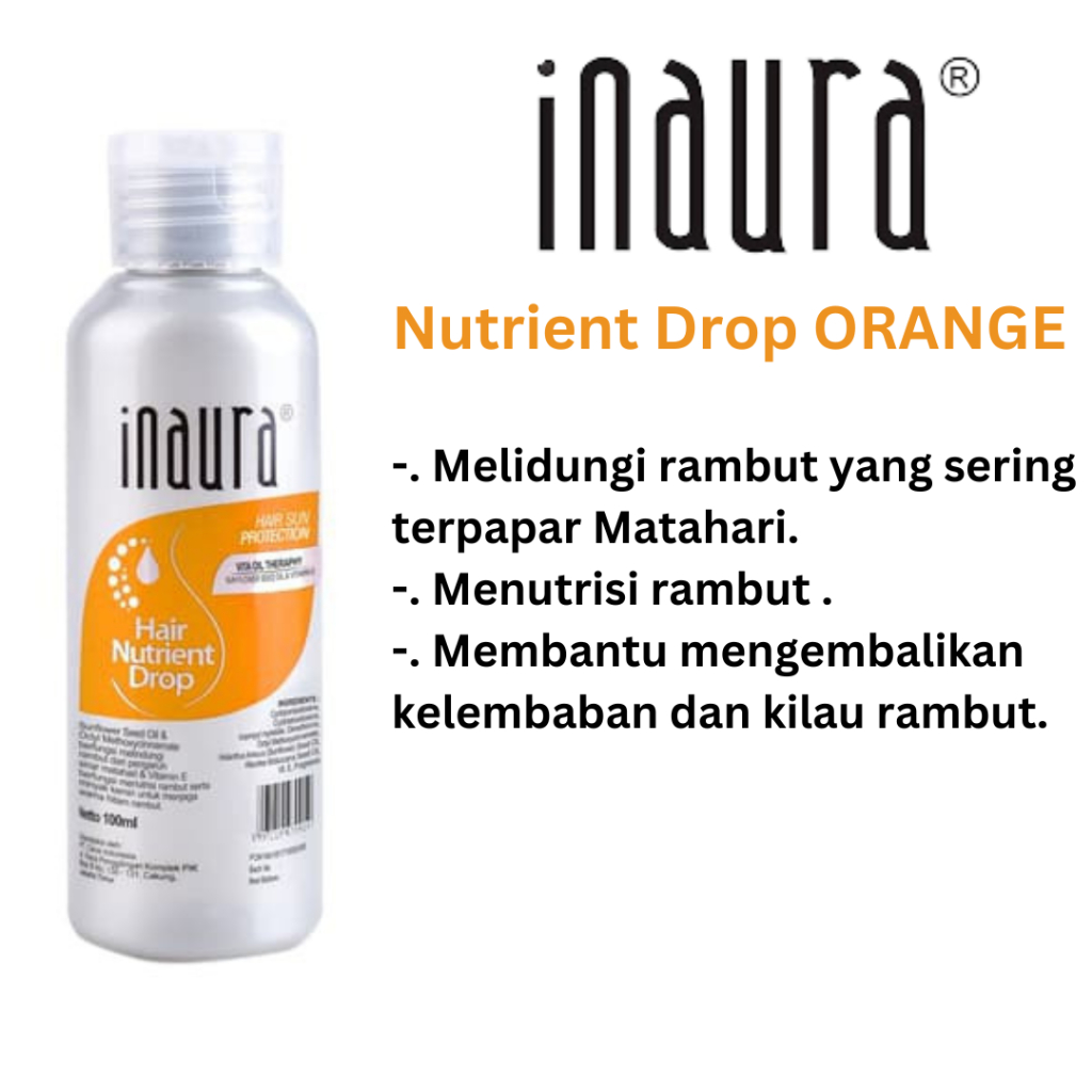 Jual INAURA Hair Vitamin Nutrient Drop 100ml - Kemasan Botol 100ml ...