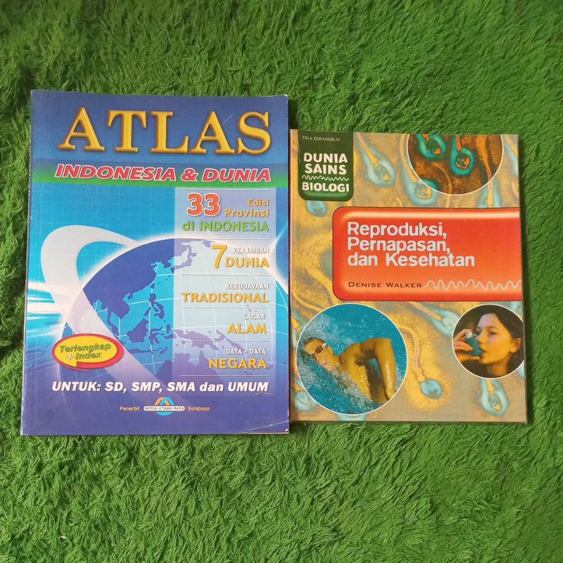 Jual ORIGINAL BUKU PETA ATLAS INDONESIA DAM DUNIA 33 PROVINDI DI ...