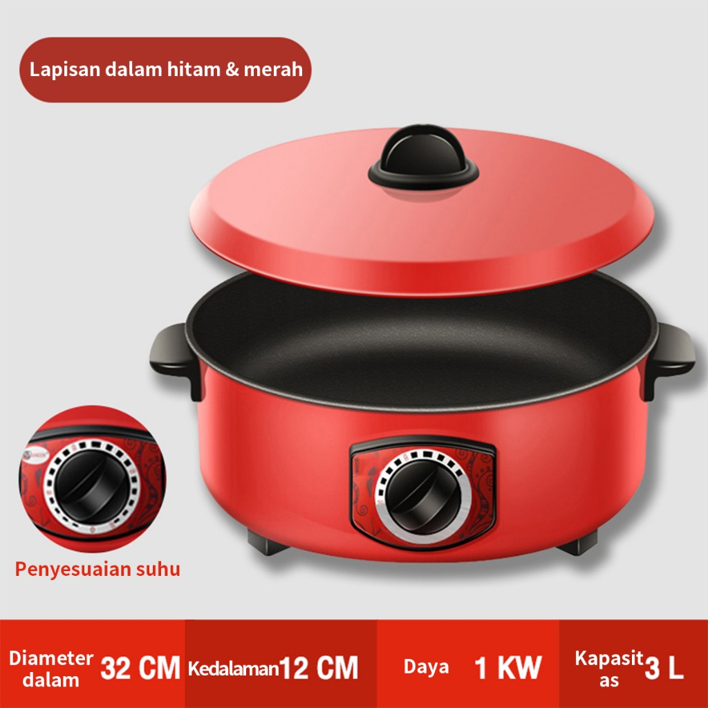 Jual Panci Listrik Multifungsi Serbaguna Electric Frypan Panci BBQ ...