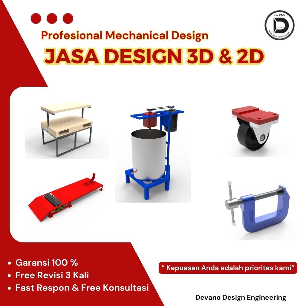 Jual JASA PEMBUATAN GAMBAR TEKNIK 2D DAN 3D MODELING (SOLIDWOORK ...