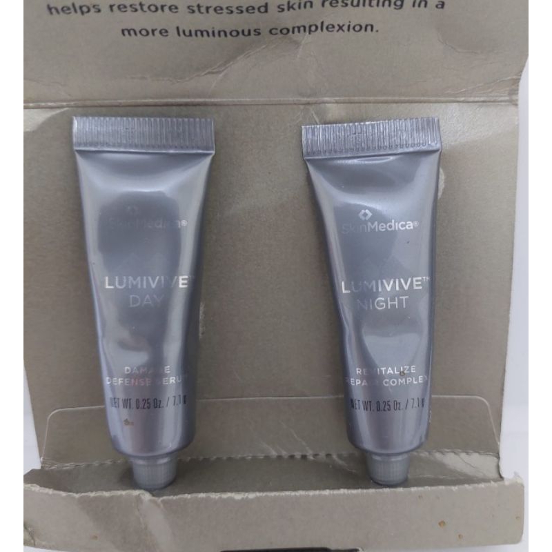 Jual SKINMEDICA LUMIVIVE DAY SERUM And NIGHT COMPLEX SET 7 gram x2 ...