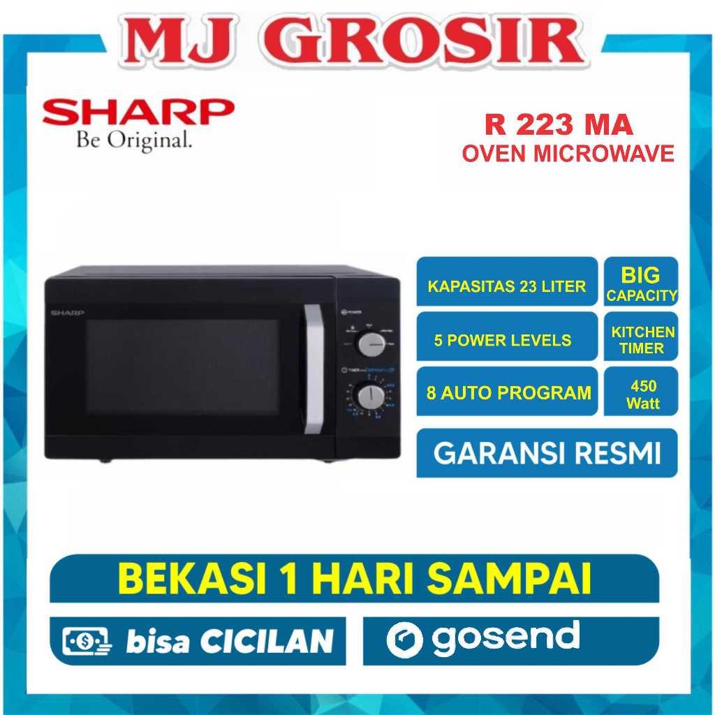 Jual OVEN MICROWAVE SHARP R 223 MA R223MA SERBAGUNA | Shopee Indonesia