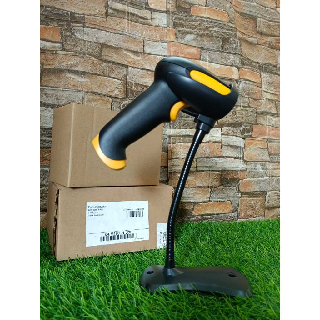 Jual BARCODE Scanner Wearnes OEM-3300 auto scan dan manual scan | USB ...