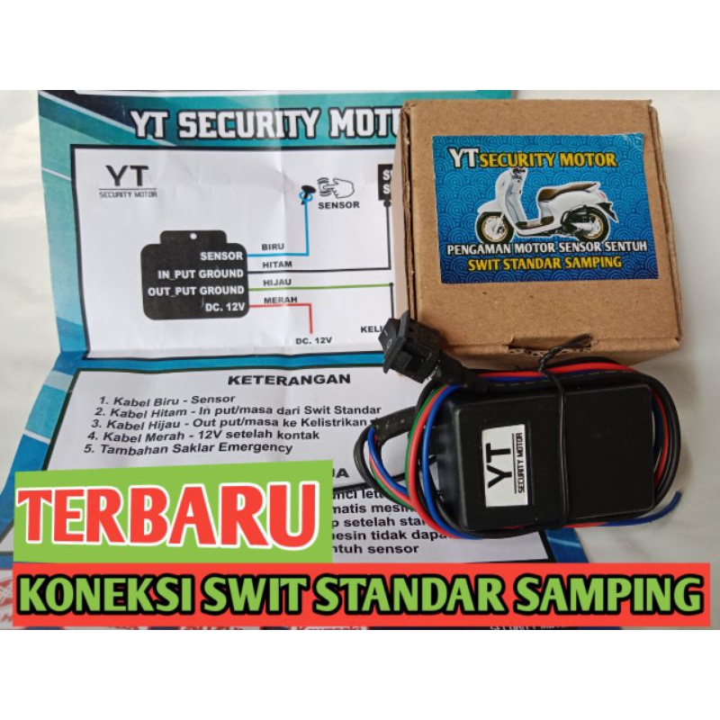 Jual Pengaman Motor Anti Begal/Maling MMAX Sensor sentuh koneksi SWITCH STANDAR SAMPING Khusus ...