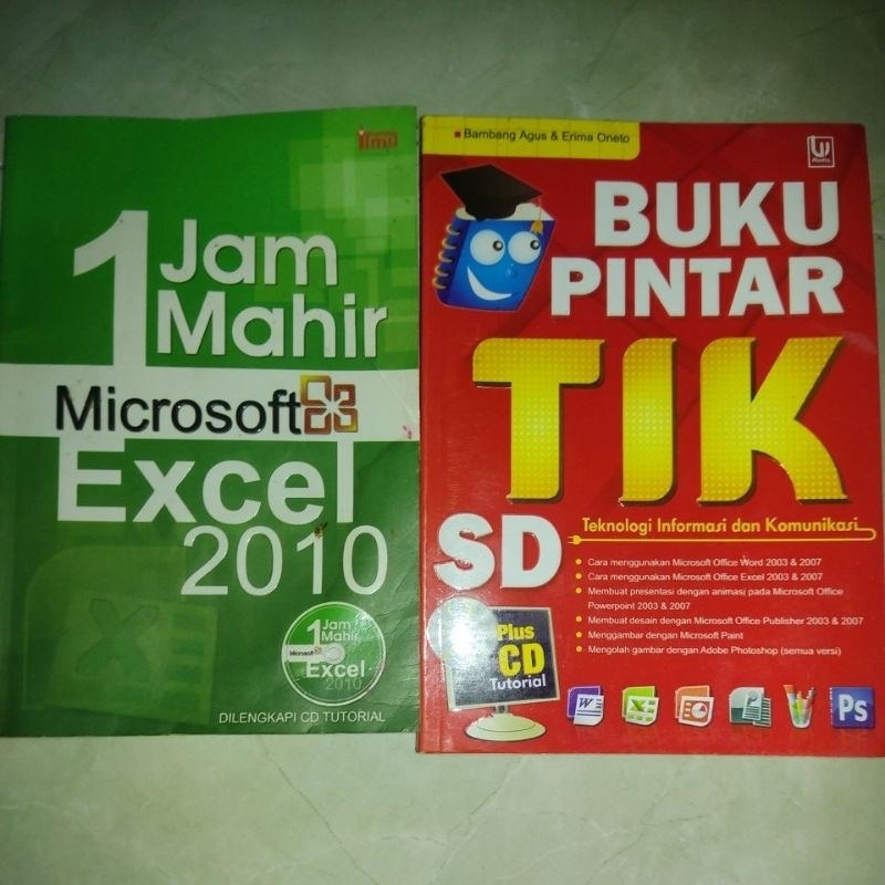 Jual buku belajar komputer/laptop, untuk pemula lengkapp. satu paket ...