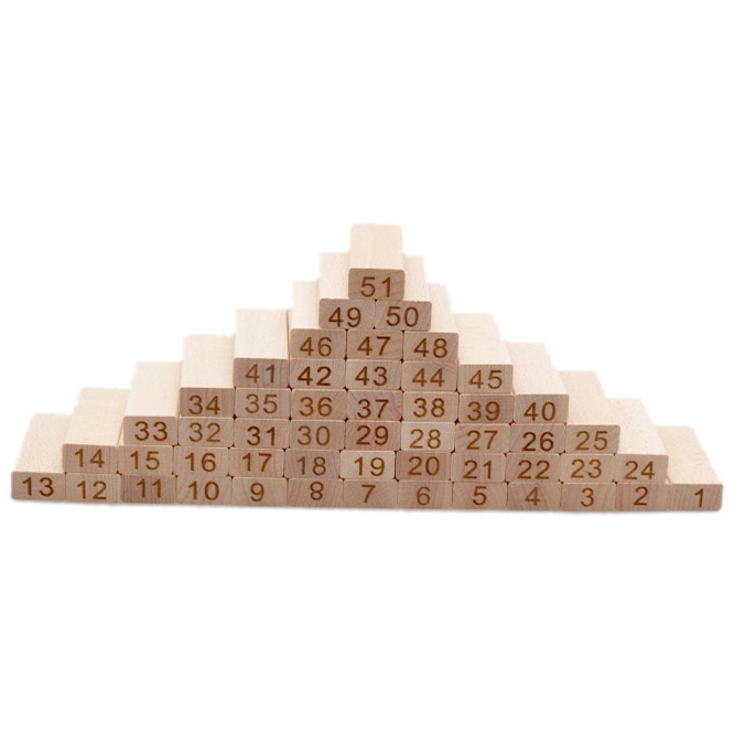 Jual Stacko Kayu Mainan Balok Susun Fun Party Game 51 Blocks Untuk anak ...