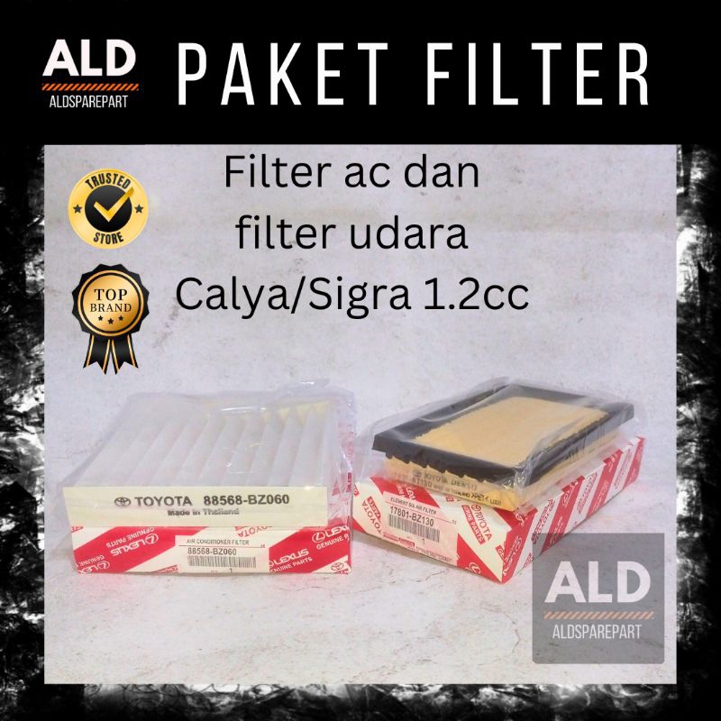 Jual PAKET FILTER AC KABIN DAN FILTER UDARA CALYA / SIGRA 1.2 (88568 ...