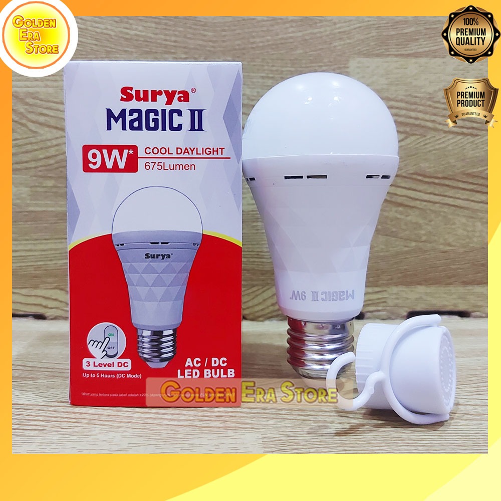 Jual TIPE 9W LAMPU SURYA MAGIC AC/DC / Lampu Emergency Led Buld Magic ...
