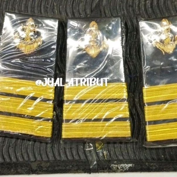 Jual Evolet Pdh Epolet pangkat PDH pelayaran pelaut LOGO JANGKAR balok ...