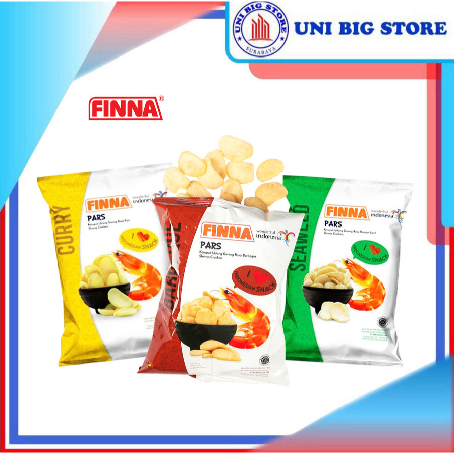 Jual FINNA Pars Kerupuk Snack Udang Seaweed - BBQ - Curry 40 gr ...