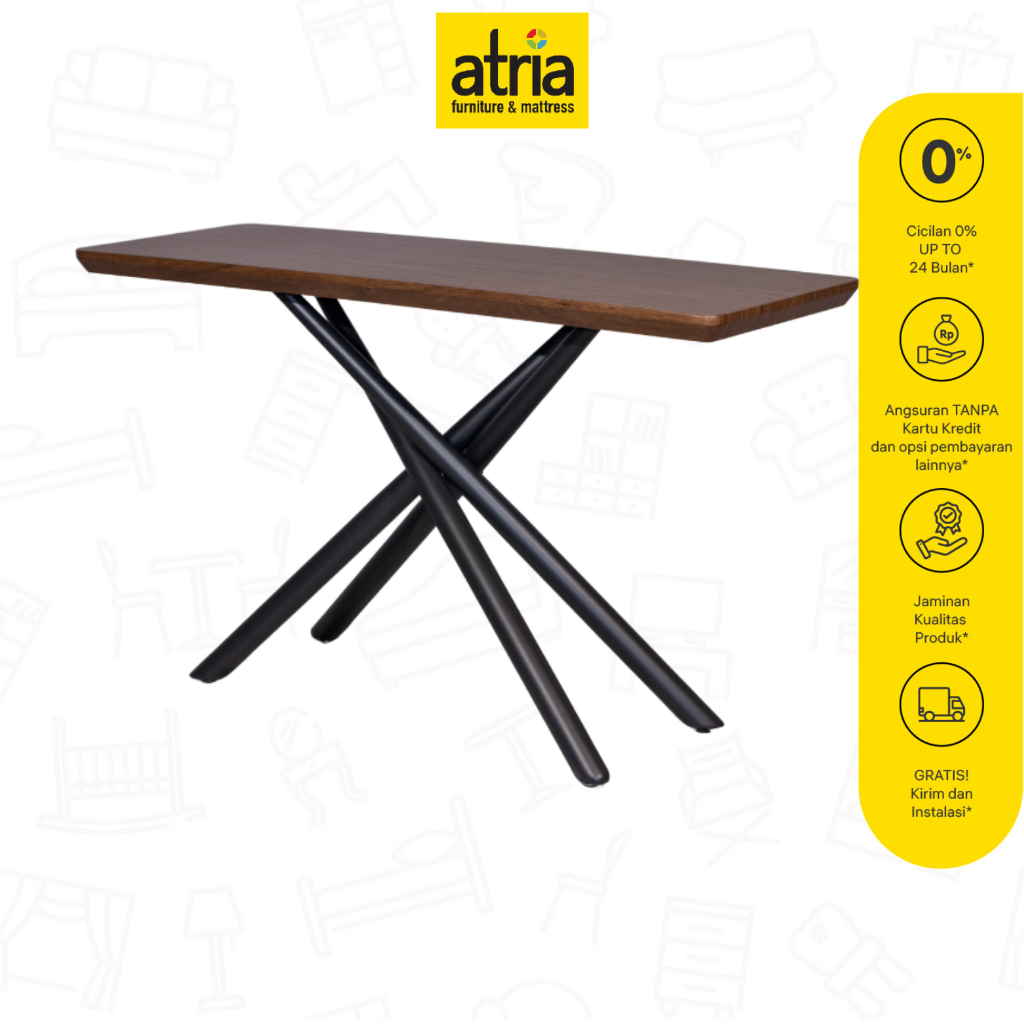 Jual Atria Meja Rectangular Console Theona B-4206-G 125X45X75 CM ...