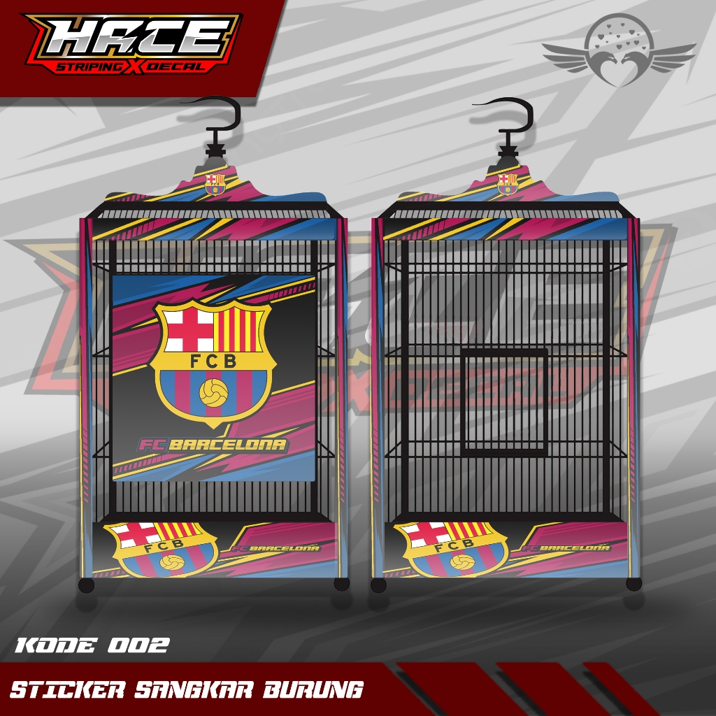 Jual STICKER DECAL SANGKAR KOTAK - DECAL SANGKAR BURUNG KOTAK EBOD FCB ...