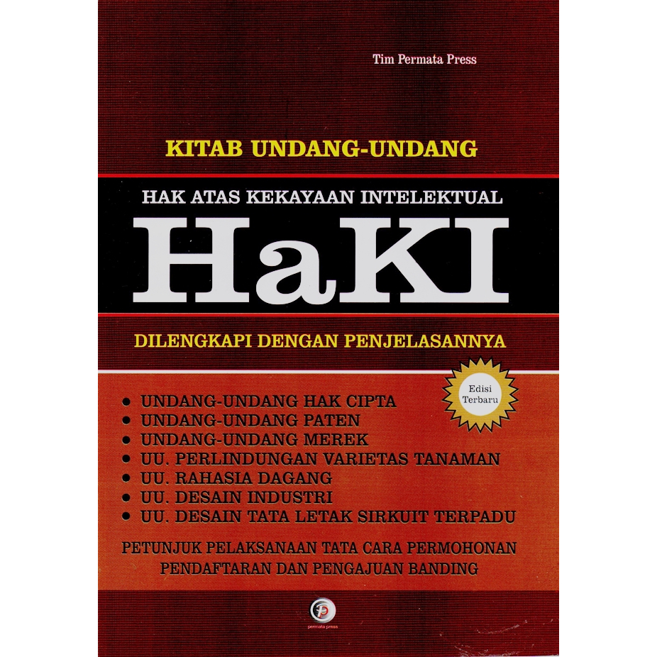 Jual Kitab Undang Undang HAKI (Hak Atas Kekayaan Intelektual) | Shopee Indonesia
