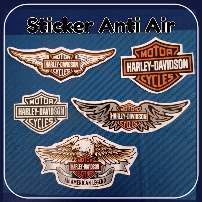 Jual paket sticker murah berkualitas harley davidson logo | Shopee ...