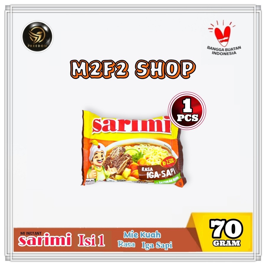 Jual Mie Sarimi Instant Kuah Rasa Iga Sapi | Bag - 70 gr (Kemasan ...