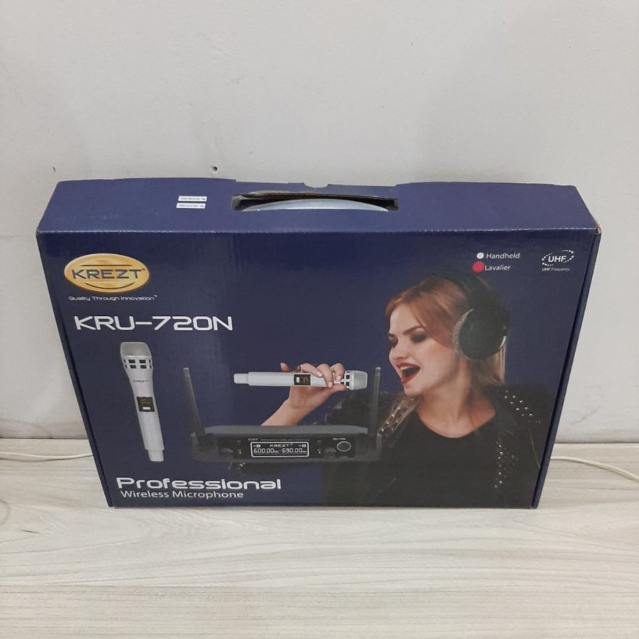 Jual Wireless Microphone Krezt KRU-720N L | Shopee Indonesia