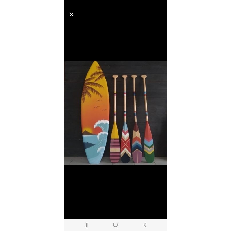 Jual papan surfing ukuran 150cm dekorasi papan surfing kayu | Shopee ...