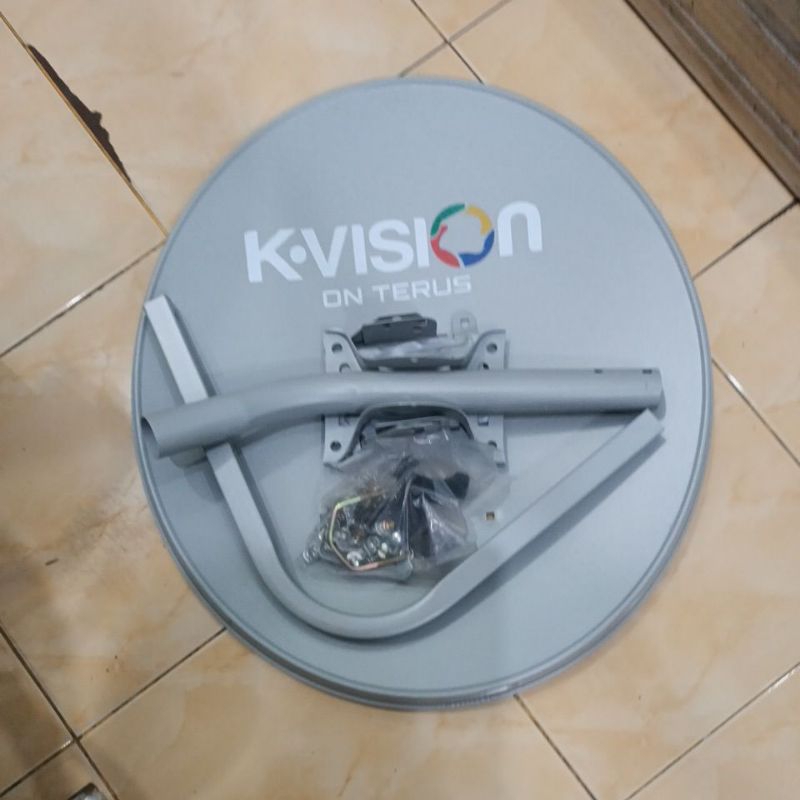 Jual anten parabola ku band kvision 60inch / 60" tanpa kabel tanpa lnb ...