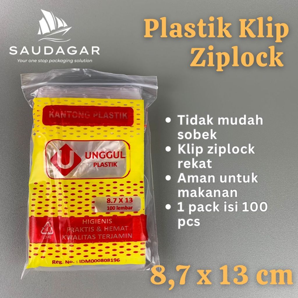 Jual Plastik Klip ziplock PE ukuran 4x6 / 5x8 / 7x10 / 8x12 / 8,7x13 ...