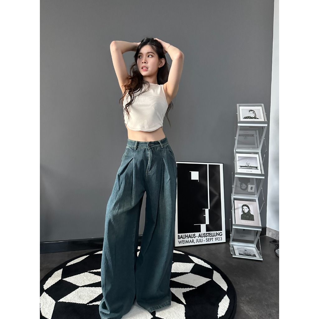 Jual Peach Poppy MILES 2.0 Baggy Jeans Premium - Celana Jeans - Baggy ...