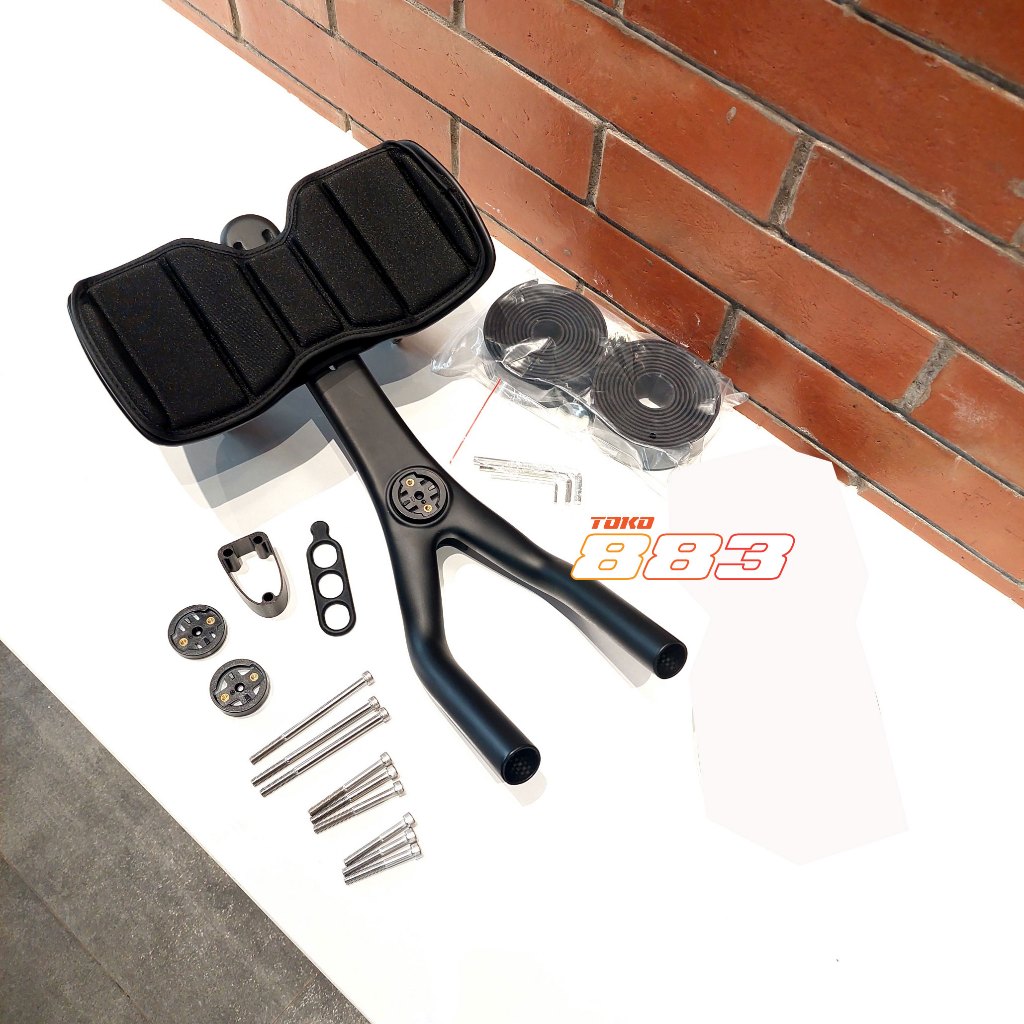 Jual Raise TT Bar Stang Time Trial Tambahan Road Bike - Clip On Tri Bar ...