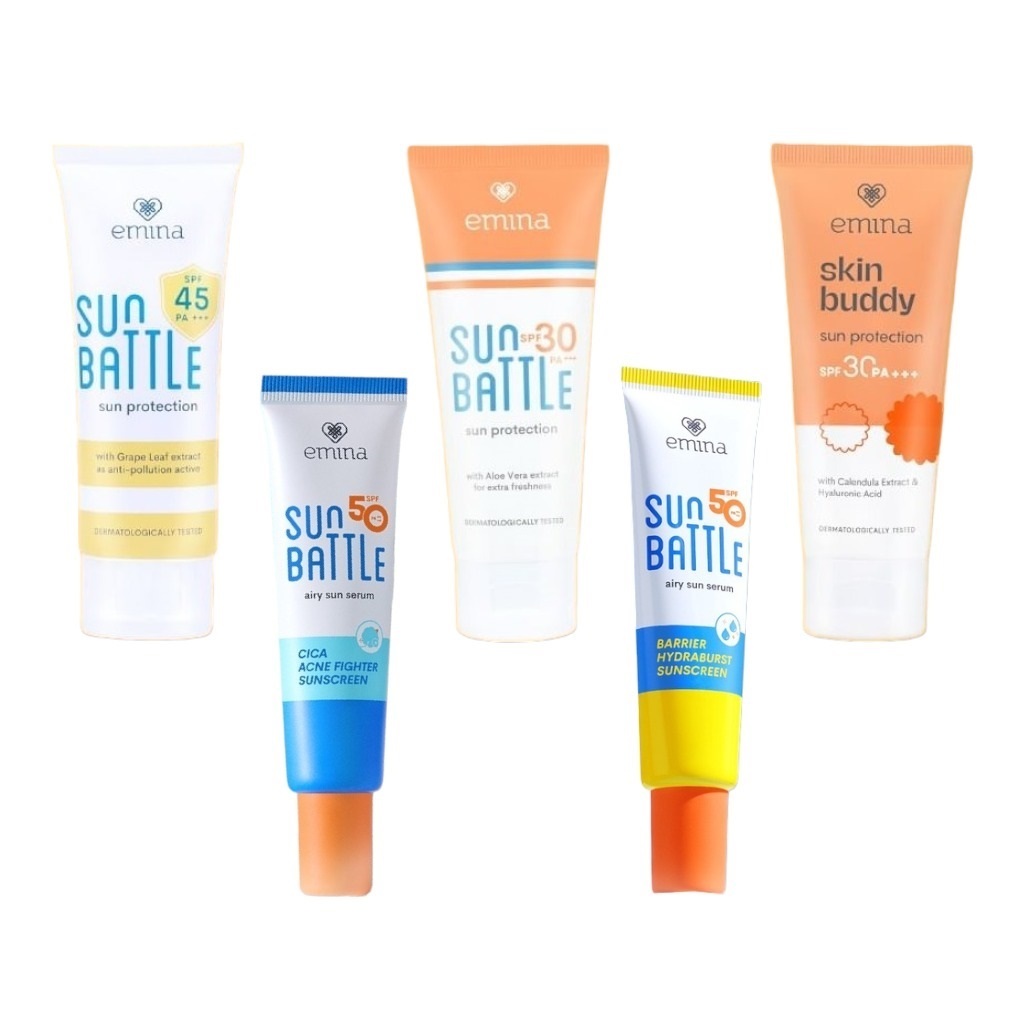Jual BEAUTY EMINA Sun Battle Spf 50 Pa++++ Cica Acne Fighter Sunscreen ...