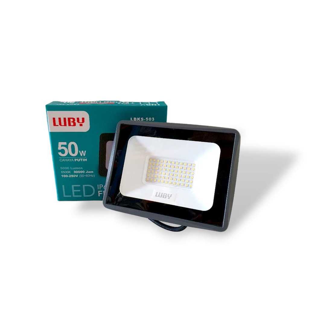 Jual Lampu Sorot Led / Sorot LED Floodlight 50W 6500K IP65 Luby ...