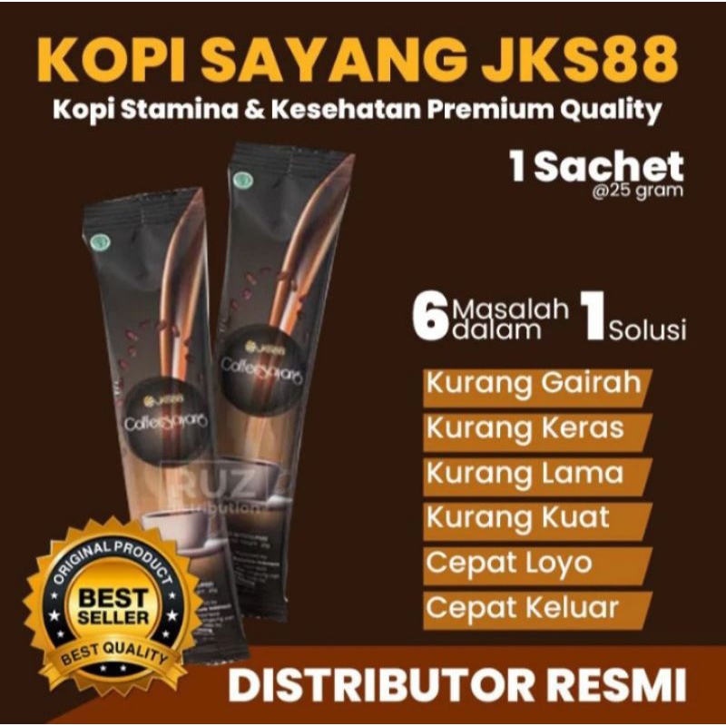Jual kopi sayang JKS88 100% original 1box isi ( 5 sachet ) | Shopee ...