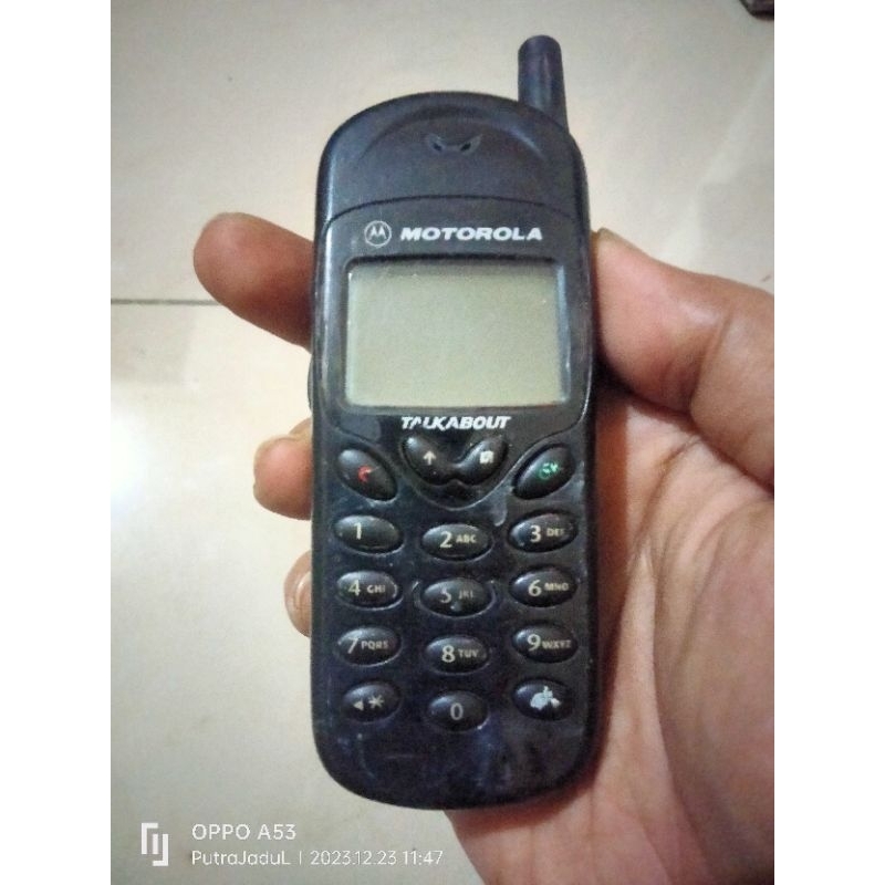 Jual Motorola Talkabout Bahan Gambling Original Mulus Jadul Langka Unik Imut Antena Speaker Bass ...