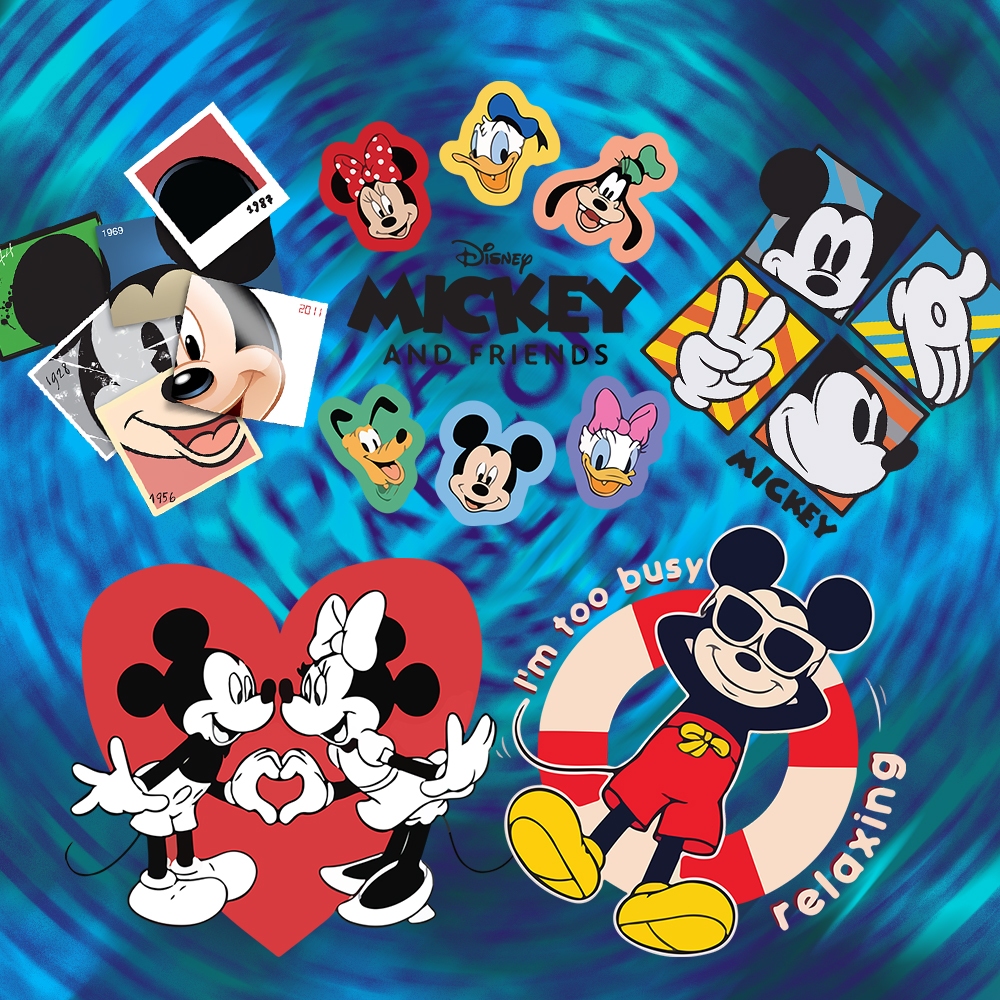 Jual SABLON DTF PRINTING UKURAN A5 (14CM - 15CM) TEMA MICKEY MOUSE VOL ...