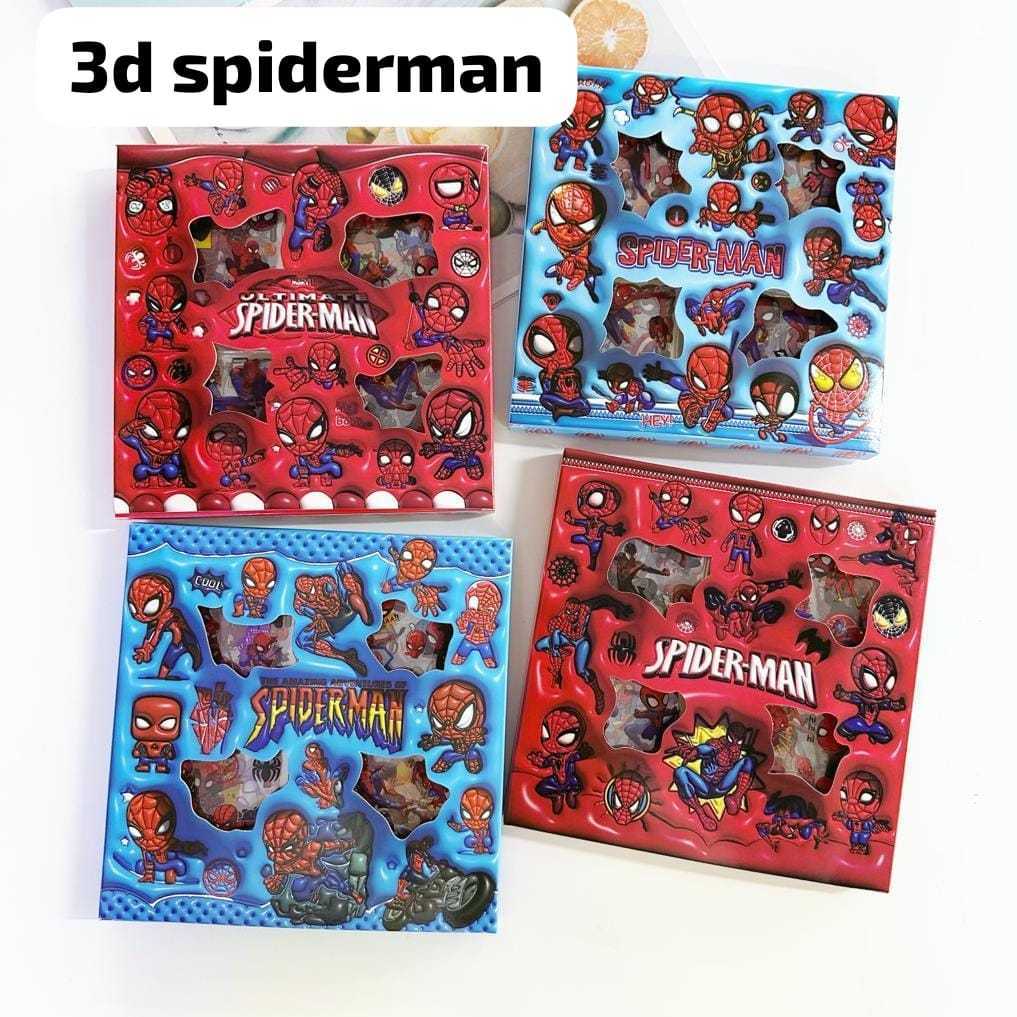 Jual Sticker Stiker Anak Anak Viral Motif Spiderman Isi 100 Pcs ...